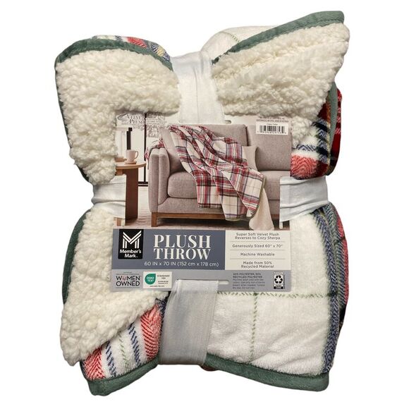 Member's Mark | Bedding | Members Mark Oversized Plush Sherpa Throw ...